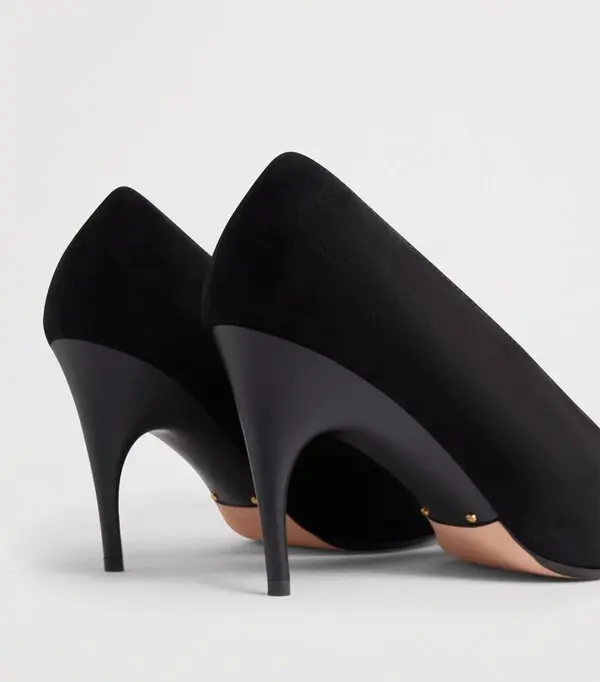 Balenciaga Suede Duchesse Pumps 90 - Black