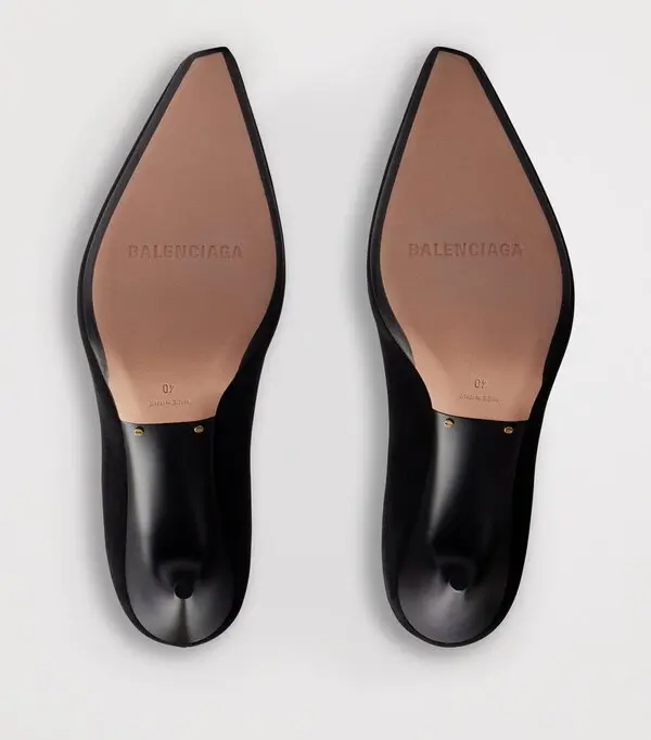 Balenciaga Suede Duchesse Pumps 90 - Black