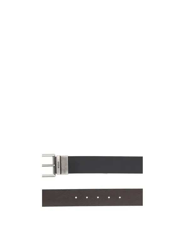 Hugo Boss Logo Engraved Buckled Belt