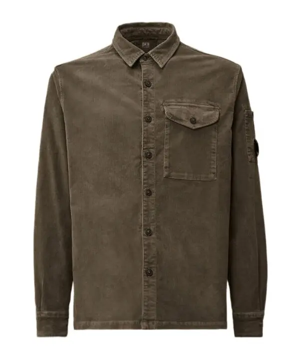 C.P. COMPANY Corduroy Long-sleeve Shirt - Brown