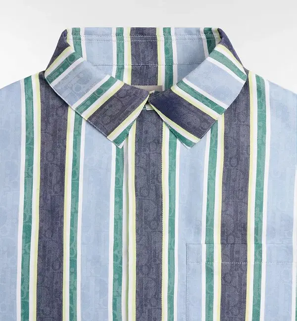 Dior Dioriviera Oblique Sun Stripes Short-sleeved Shirt