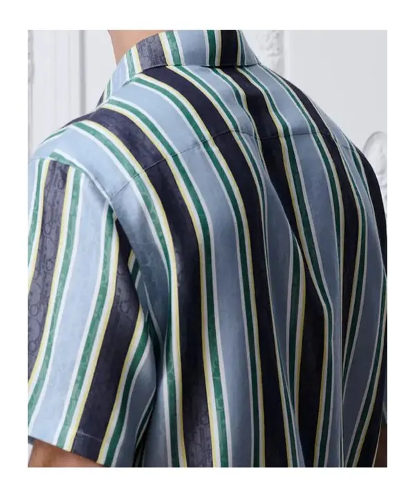 Dior Dioriviera Oblique Sun Stripes Short-sleeved Shirt