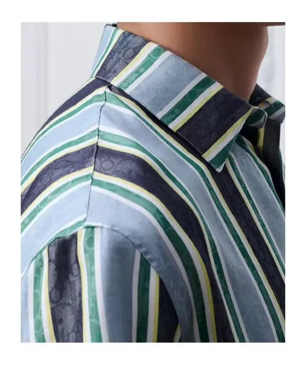 Dior Dioriviera Oblique Sun Stripes Short-sleeved Shirt
