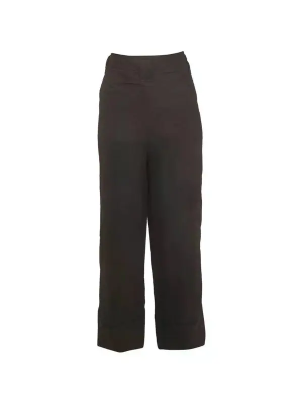 GANNI Pleated Cropped Trousers