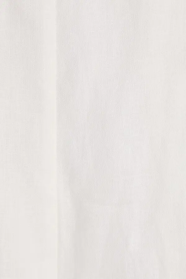 Zimmermann Cropped Belted Linen Wideleg Jumpsuit