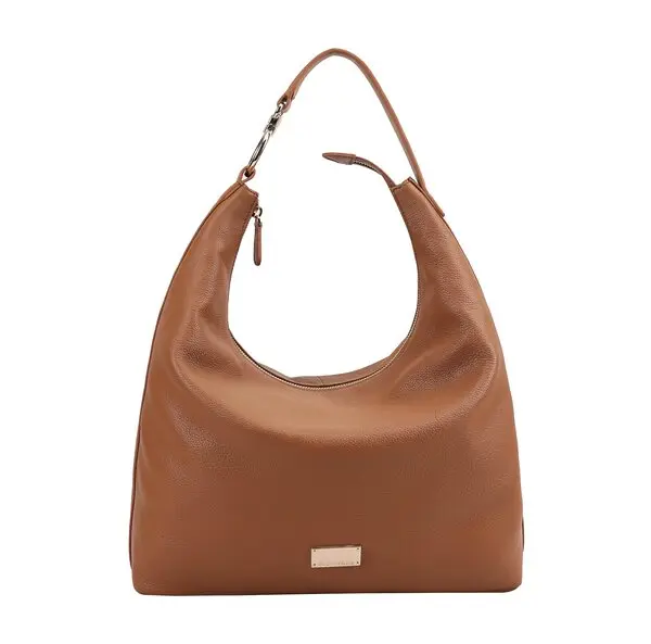 PAUL COSTELLOE Ebro Leather Shoulder Bag Chipmunk