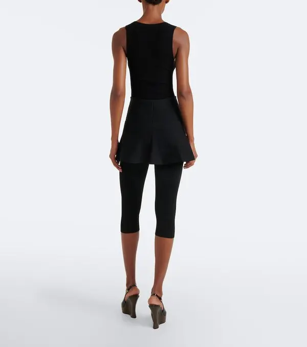 Alaïa Cropped Peplum Leggings
