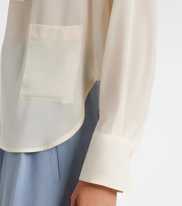 Victoria Beckham Silk Blouse - White