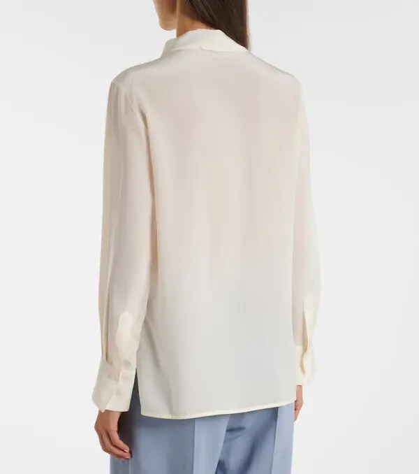 Victoria Beckham Silk Blouse - White
