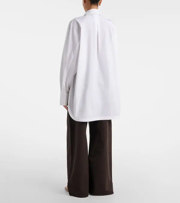 Sportmax Siamese Wide-leg Jeans In Chocolate
