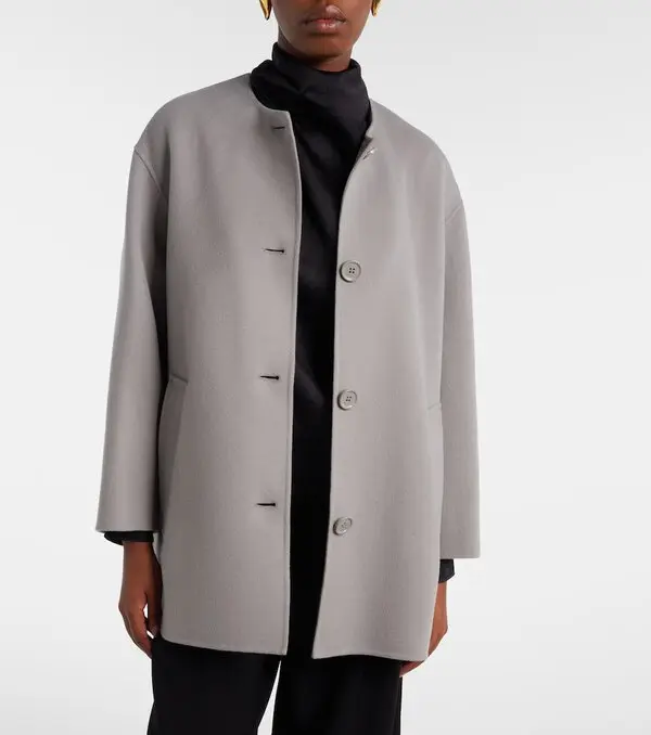 Max Mara Wool Coat With Detachable Scarf