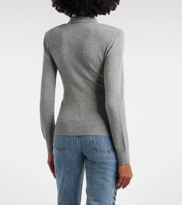 ROTATE BY BIRGER CHRISTENSEN Wool And Cashmere Polo Sweater