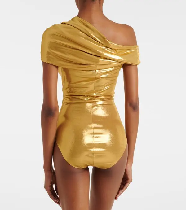 Norma Kamali Lamé Bodysuit
