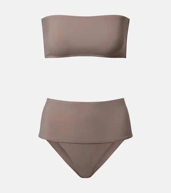 Alaïa Jersey Two-piece Bikini - Grey