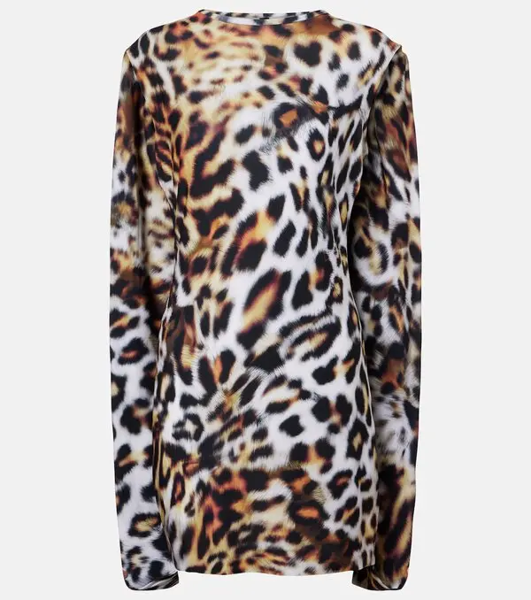 Norma Kamali Printed Jersey Minidress - Multicoloured