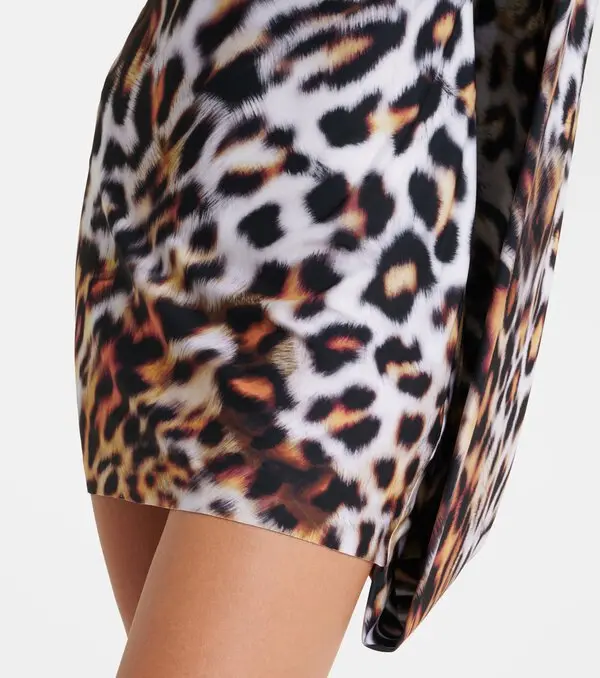Norma Kamali Printed Jersey Minidress