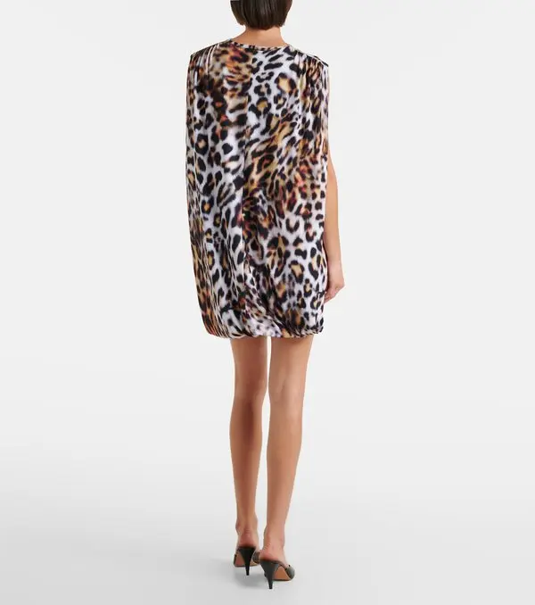 Norma Kamali Printed Jersey Minidress