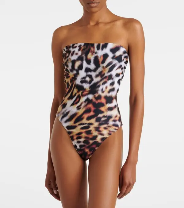 Norma Kamali Bishop Printed Swimsuit