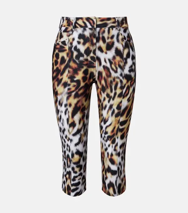 Norma Kamali Printed Capri Pants