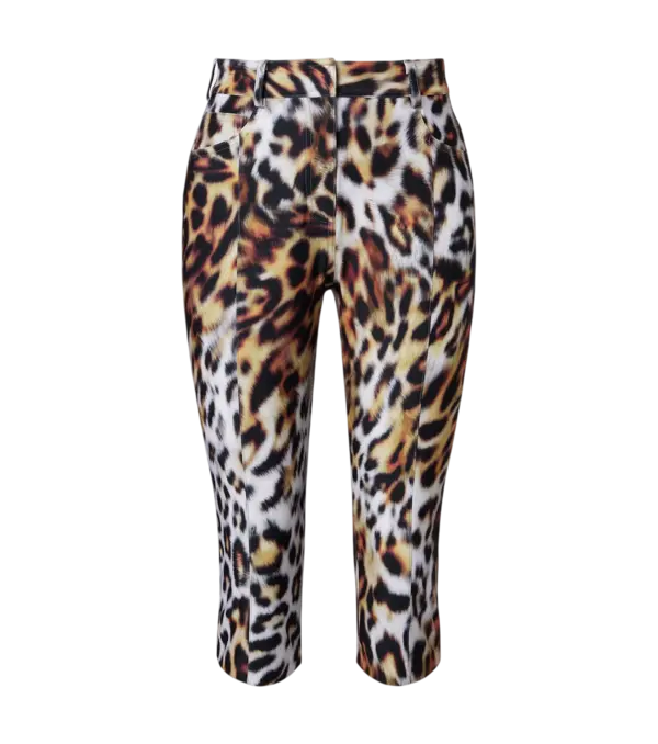 Norma Kamali Printed Capri Pants
