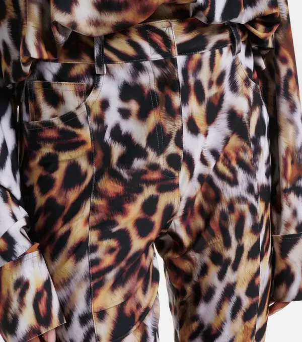 Norma Kamali Printed Capri Pants