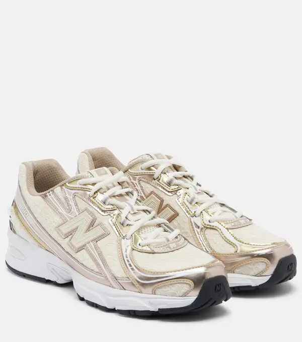NEW BALANCE 740 Lace-trimmed Sneakers - White