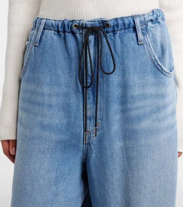 AGOLDE Shaw Wide-leg Jeans In Script - Blue