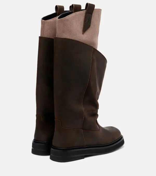 Attico Robin Passeggiata Leather Combat Boots