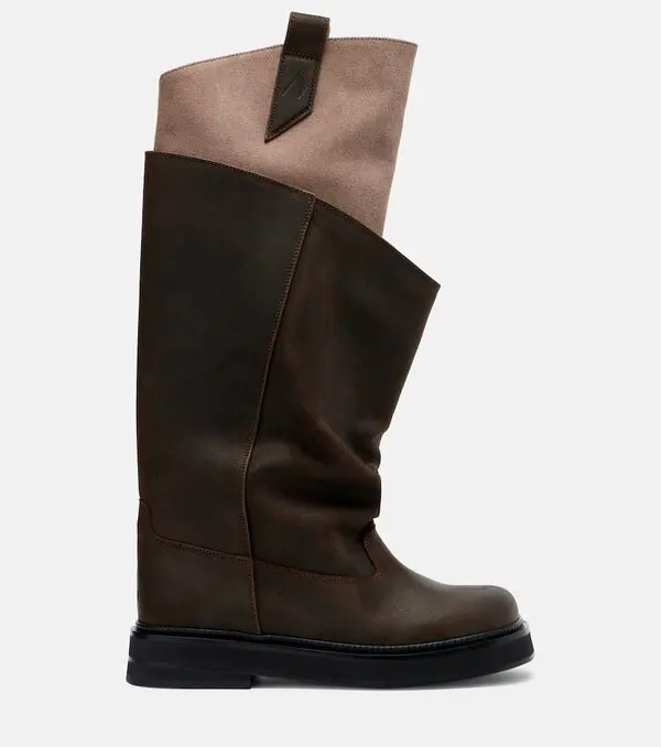Attico Robin Passeggiata Leather Combat Boots