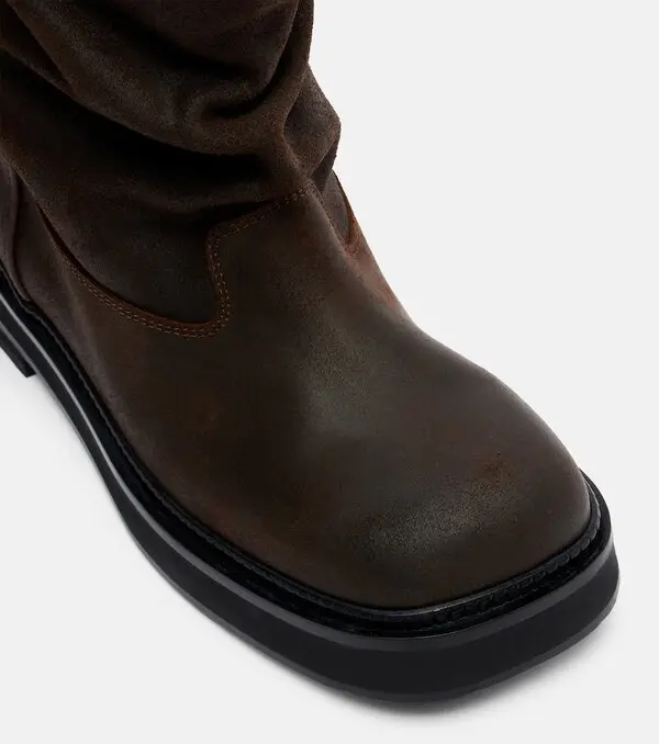 Attico Robin Passeggiata Leather Boots - Brown