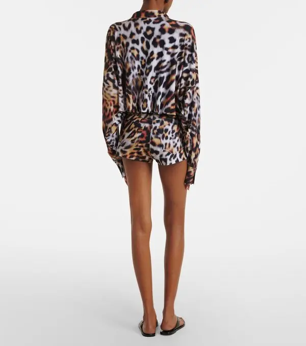 Norma Kamali Printed Shorts