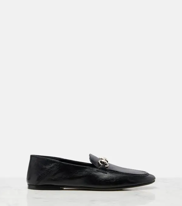 Gucci Jordaan Horsebit Leather Loafers