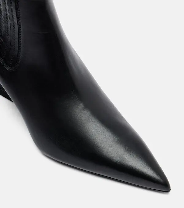 Attico Cheope Leather Ankle Boots