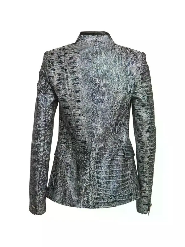 Just Cavalli Snakeskin Jacquard Blazer