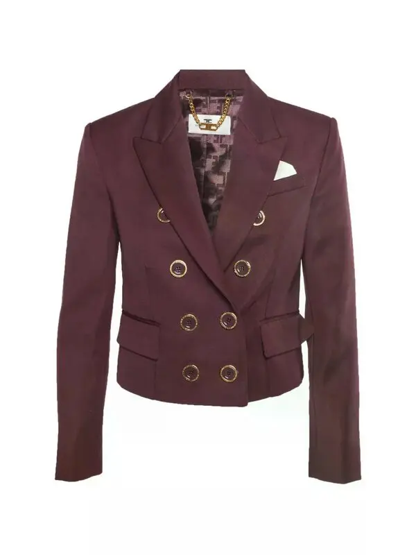 Elisabetta Franchi Double-breasted Blazer - Red