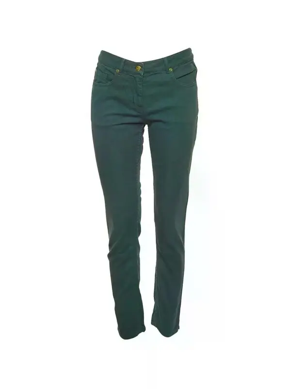 Saint Laurent Mid-rise Slim-fit Jeans - Green