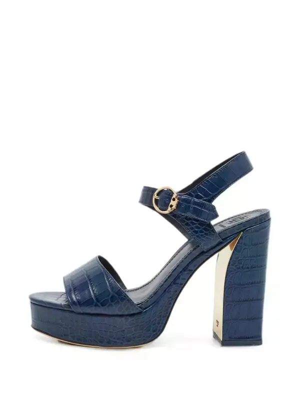 Tory Burch Martine Croc-embossed Platform Sandals