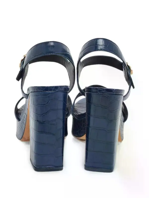 Tory Burch Martine Croc-embossed Platform Sandals