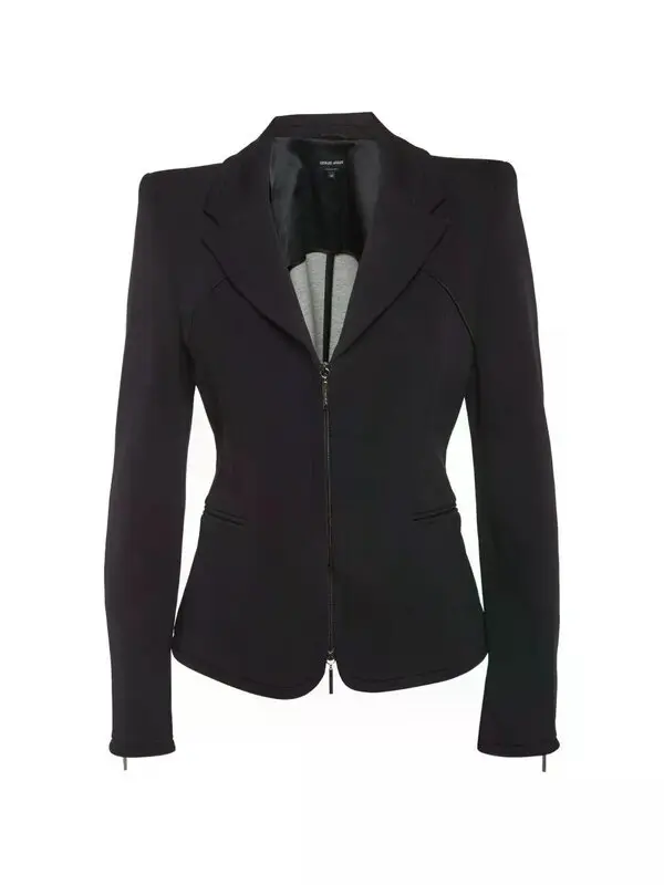Giorgio Armani Stretch-knit Zip-up Jacket
