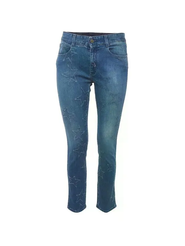 Stella McCartney Straight-leg Jeans With Star Pattern - Blue