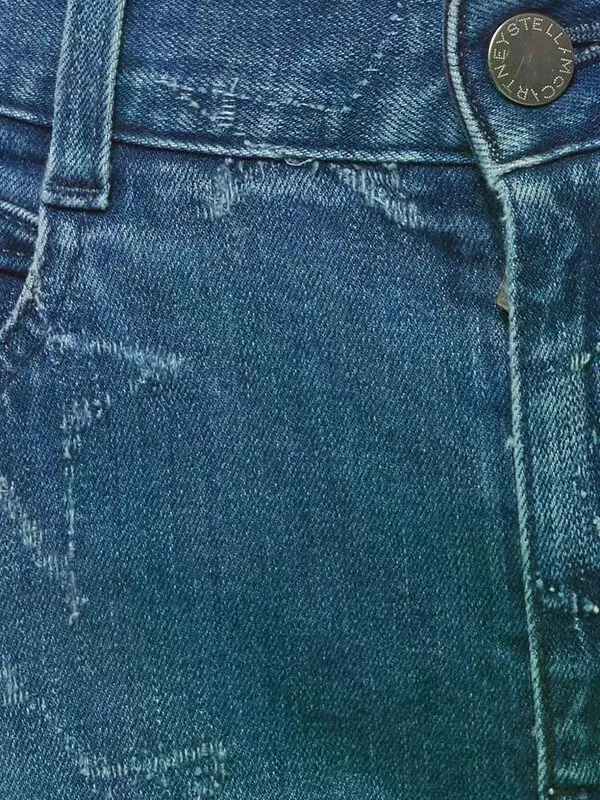 Stella McCartney Straight-leg Jeans With Star Pattern