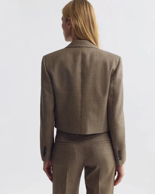 NILI LOTAN Swan Cropped Blazer
