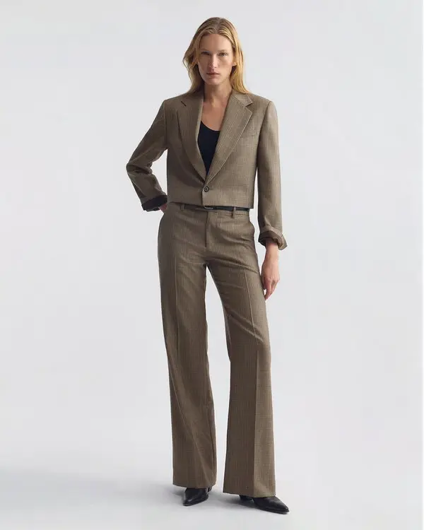 NILI LOTAN Swan Cropped Blazer