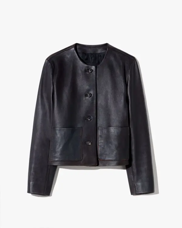NILI LOTAN Ophelie Leather Jacket