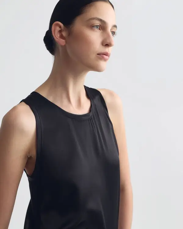 NILI LOTAN Moka Silk Tank