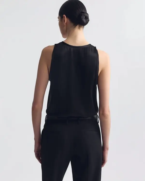 NILI LOTAN Moka Silk Tank