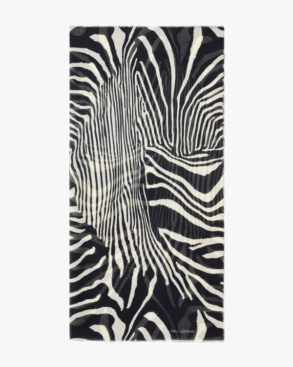 NILI LOTAN Zebra Scarf