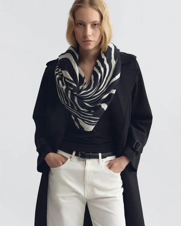 NILI LOTAN Zebra Scarf