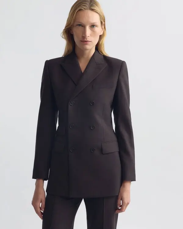 NILI LOTAN Double-breasted Wool Jacket