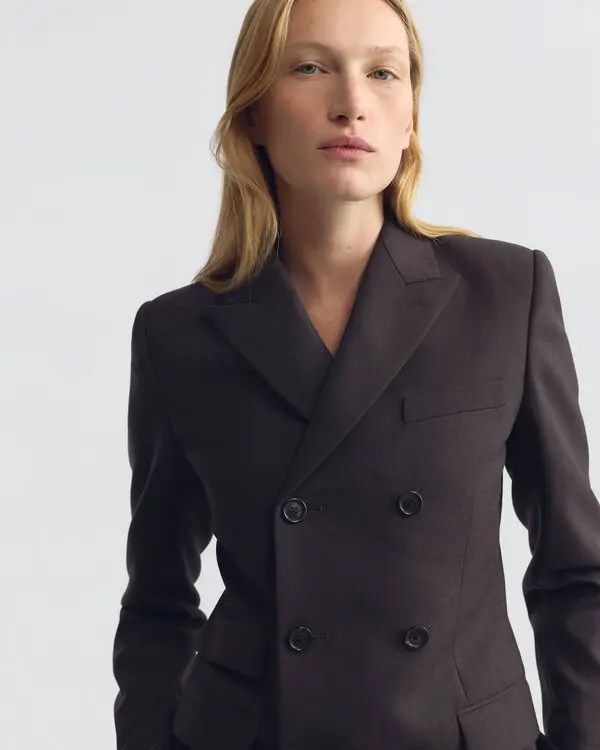 NILI LOTAN Double-breasted Wool Jacket